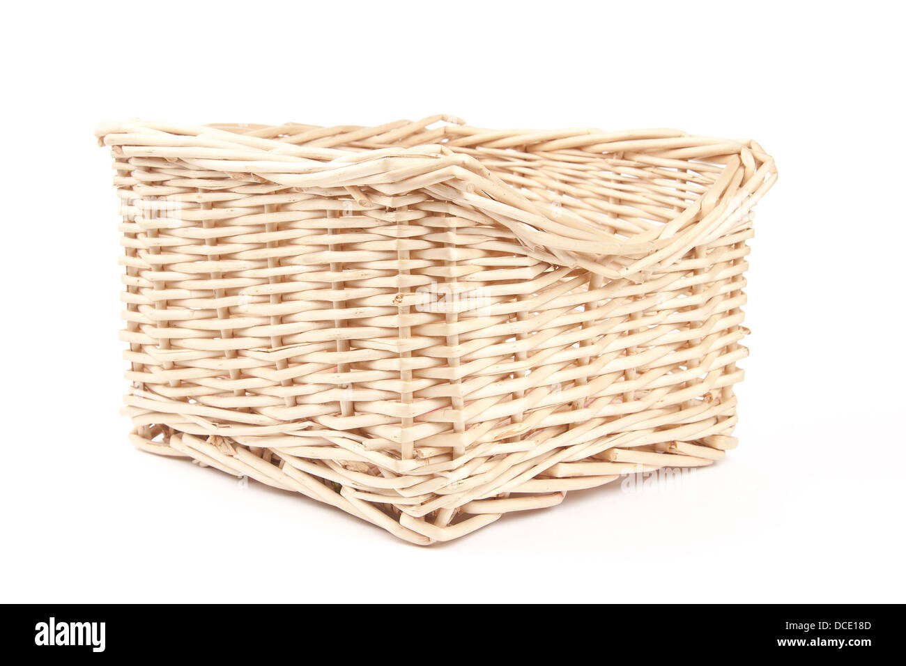 empty wooden basket Stock Photo - Alamy