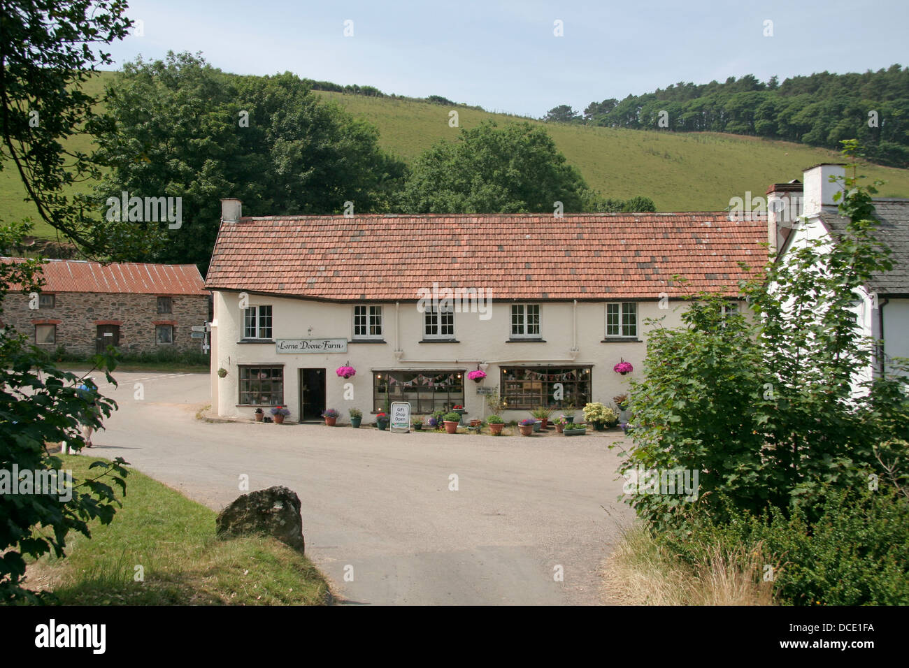 Lorna Doone Farm Malmsmead Devon England UK Stock Photo - Alamy