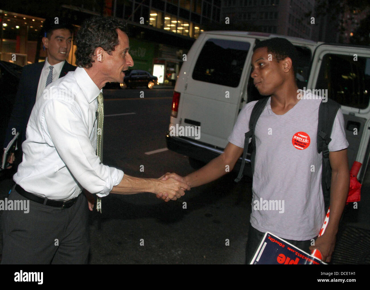 New York, New York, USA. 14th Aug, 2013. Democratic candidate for NYC ...