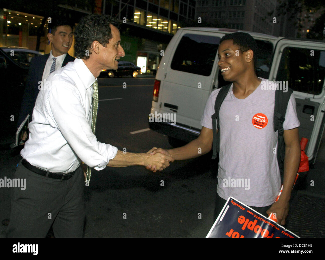 New York, New York, USA. 14th Aug, 2013. Democratic candidate for NYC ...