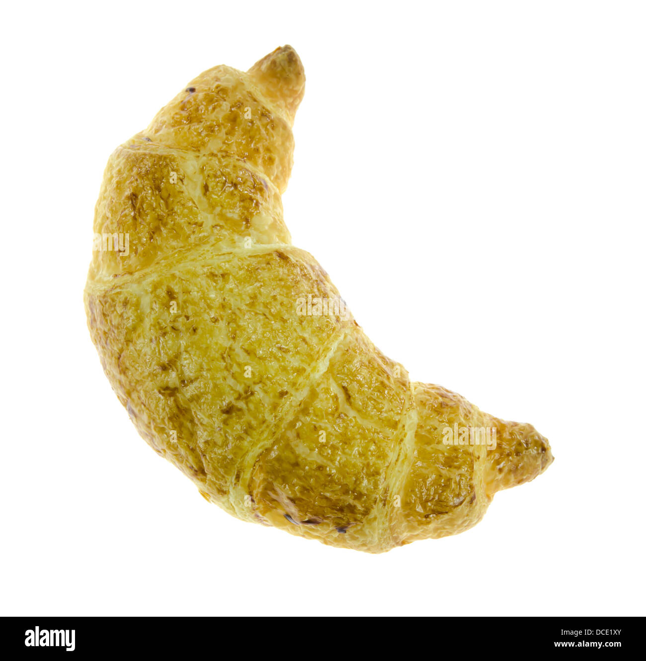 top view of croissants on white background Stock Photo - Alamy