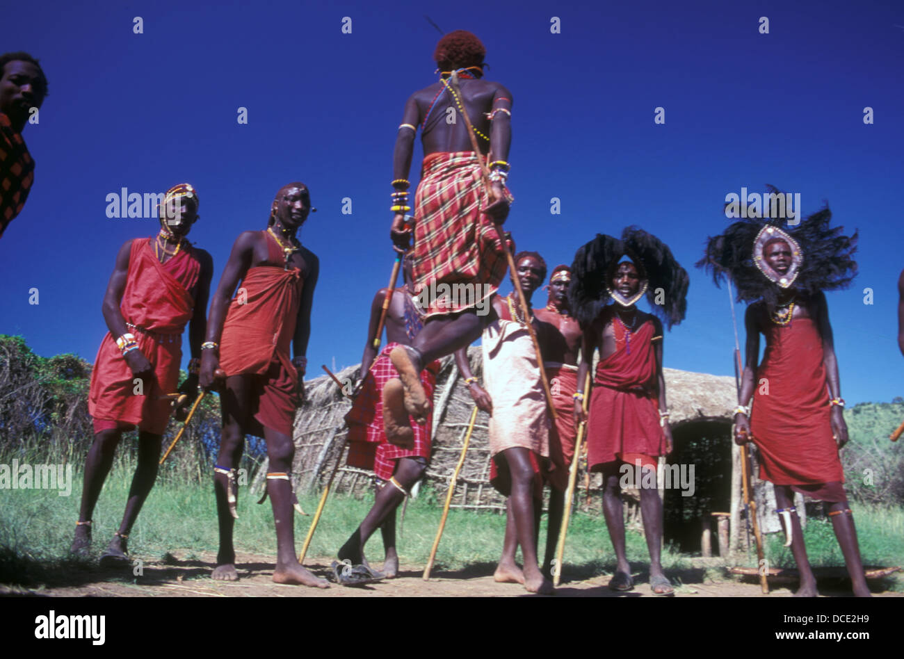 Massai dance hi-res stock photography and images - Alamy