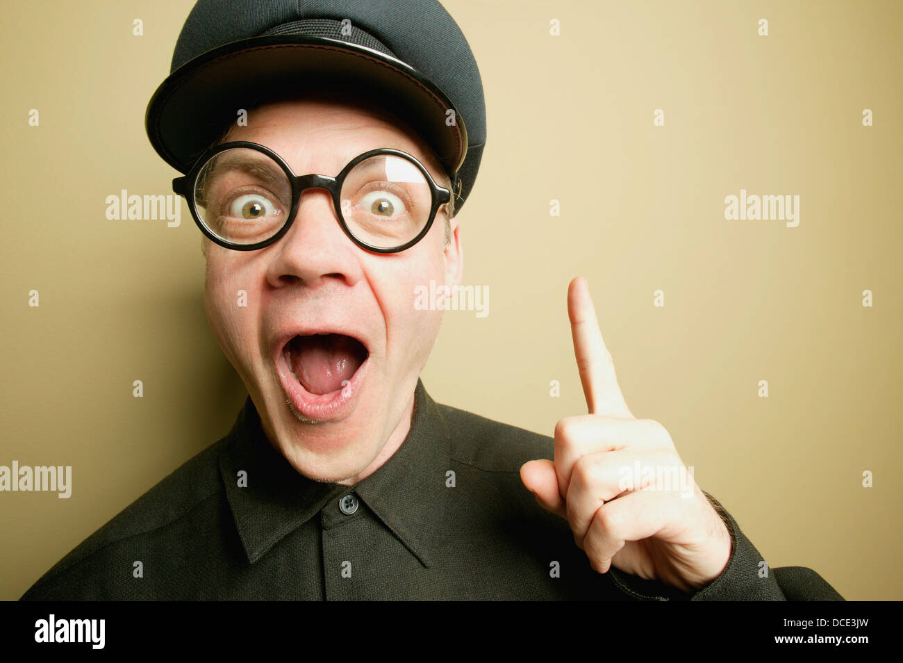 Fingers pointing yelling hi-res stock photography and images - Alamy
