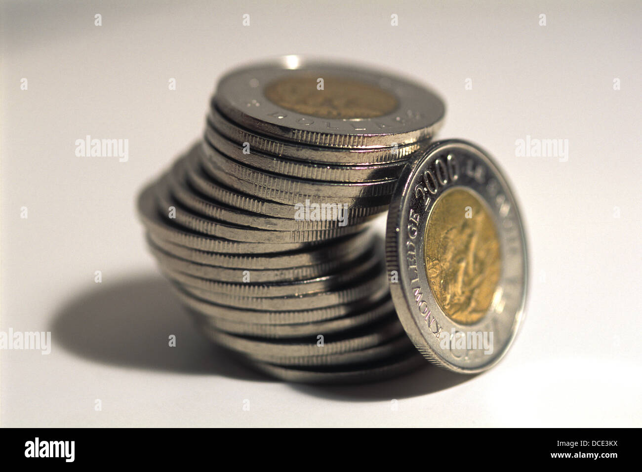Stack Of Toonies Stock Photo - Alamy