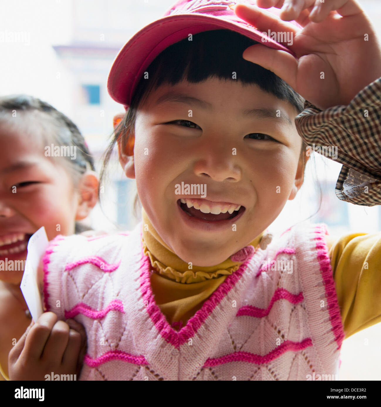 Young Girls Laughing; Lhasa, Tibet, Xizang, China Stock Photo - Alamy
