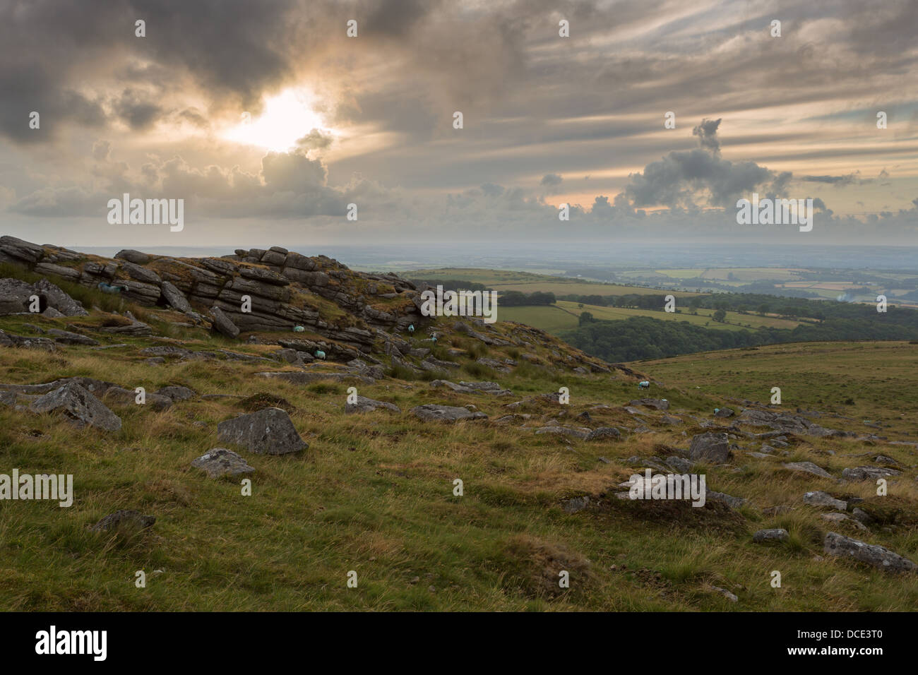 Tors End Belstone Dartmoor National Park Devon Uk Stock Photo - Alamy