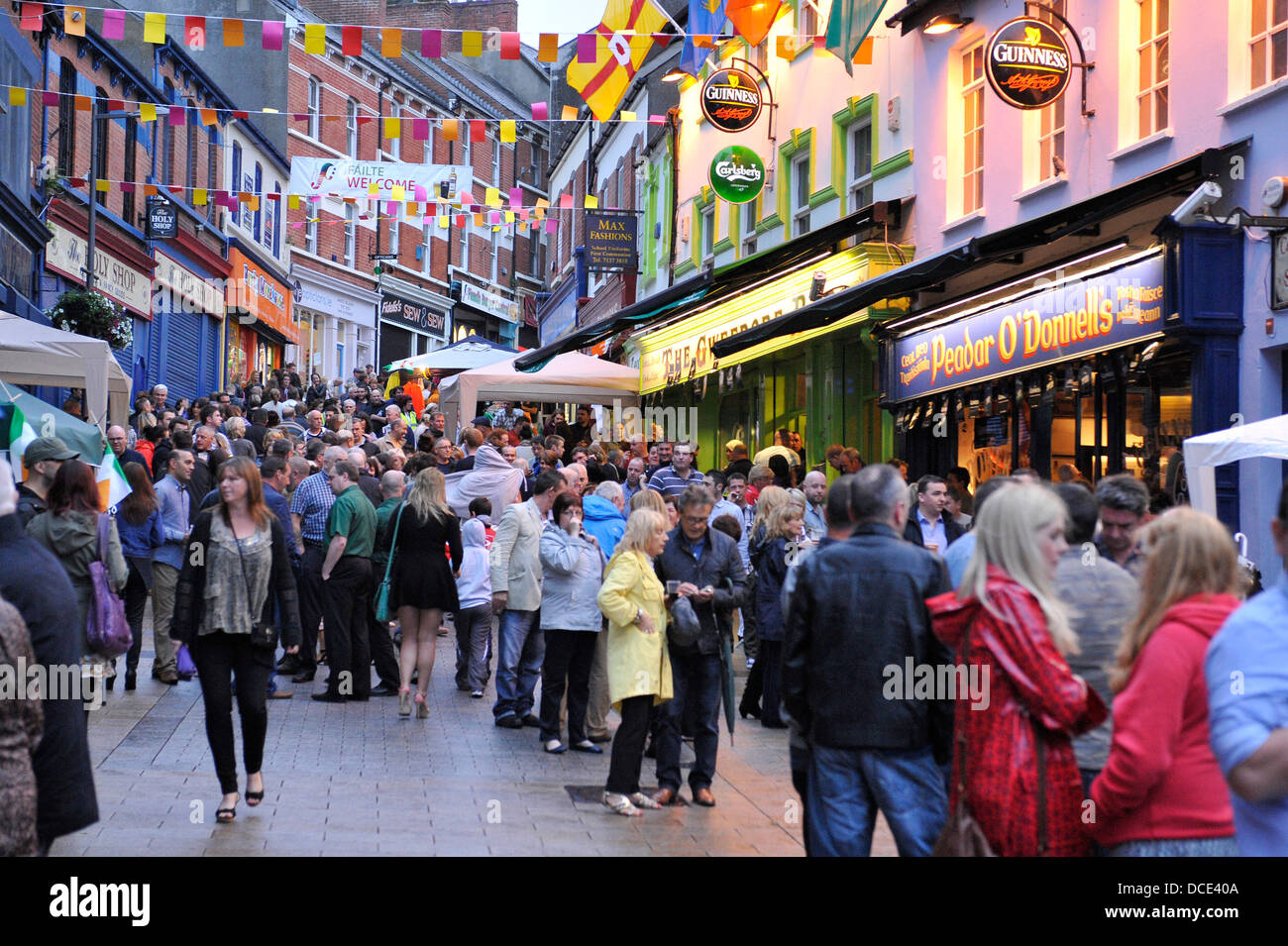 Irish culture fleadh cheoil derry londonderry hi-res stock photography ...