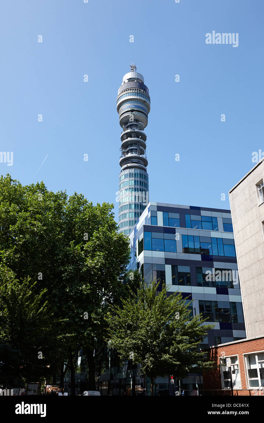 The london telecom tower and the british telecom tower hi-res stock ...