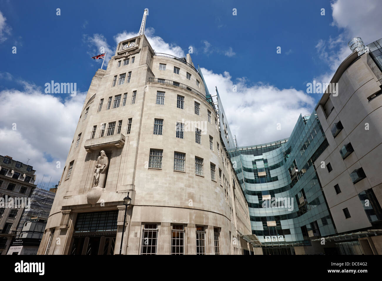 bbc broadcasting house London England UK Stock Photo - Alamy