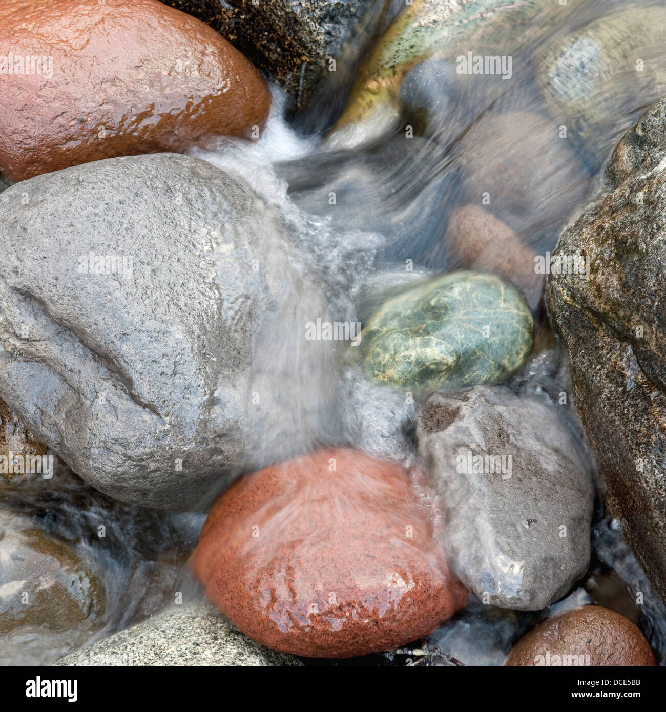 Water Over Rocks; Whistler, British Columbia, Canada Stock Photo - Alamy
