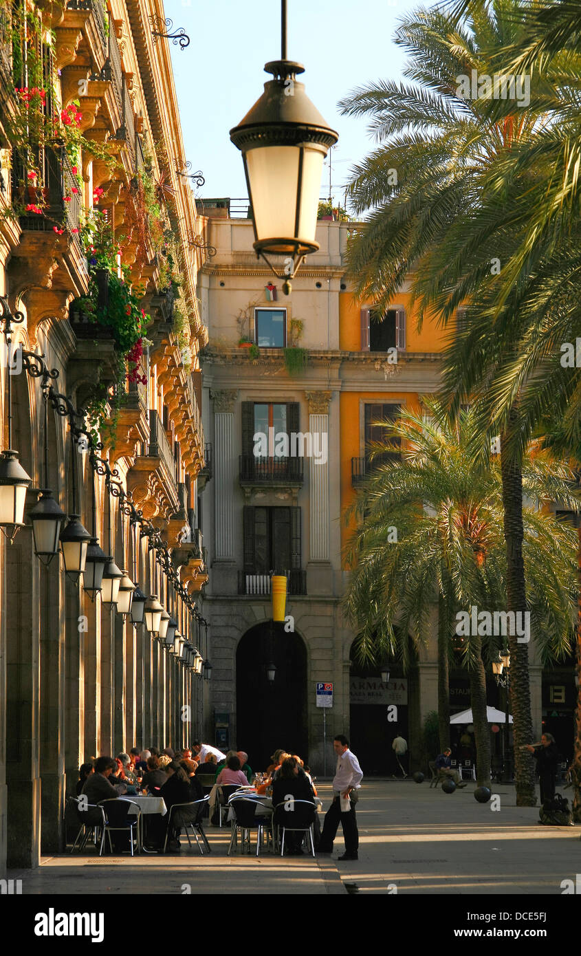 Barcelona, Catalonia, Spain; Outdoor Cafe Stock Photo - Alamy