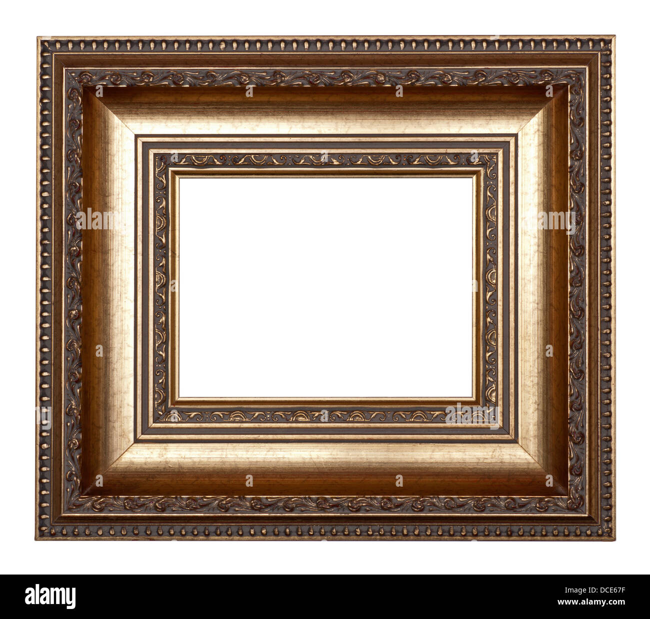 Frame - gold picture frame Stock Photo - Alamy