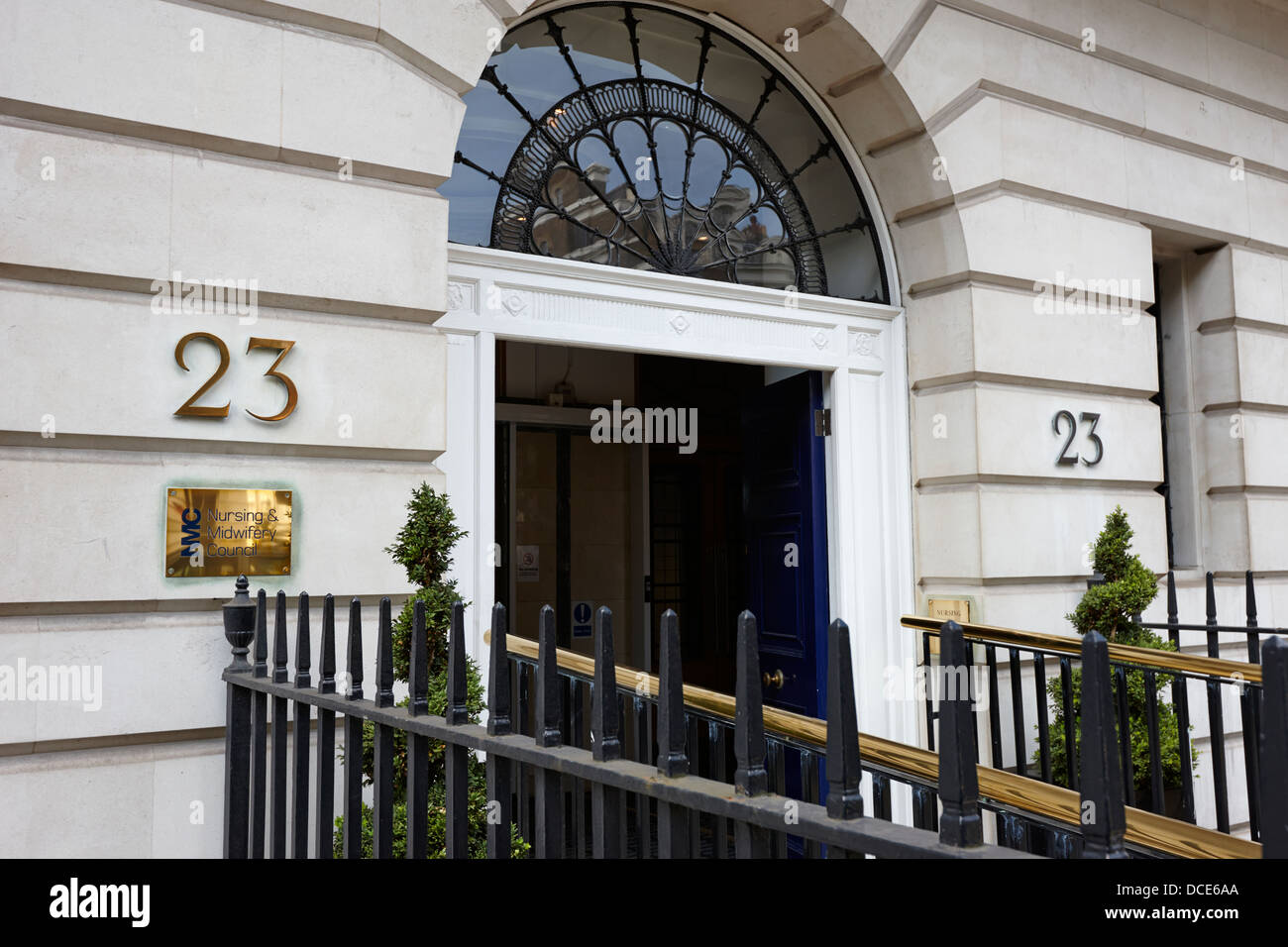 nursing and midwifery council 23 portland place London England UK Stock ...