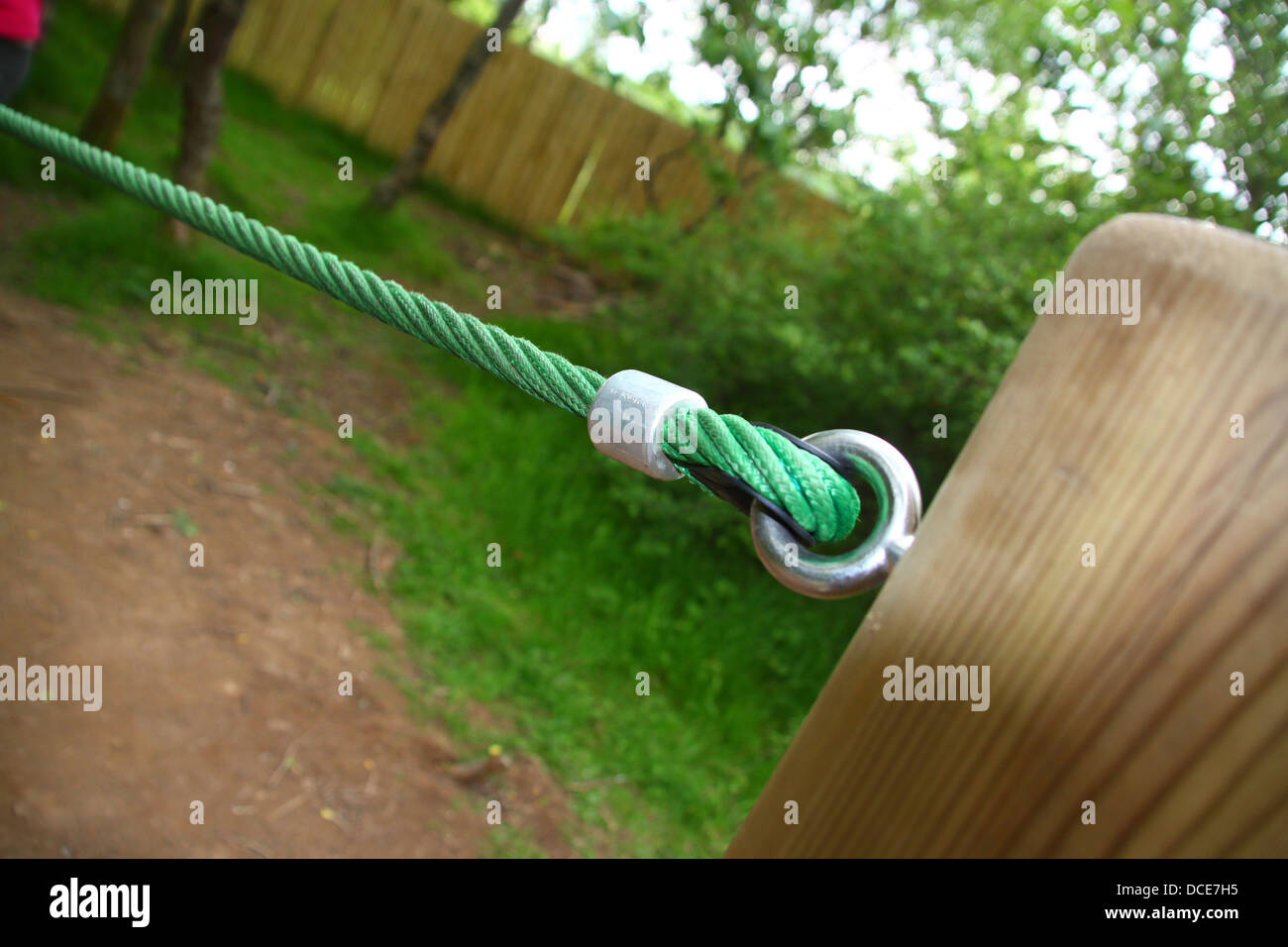 Rope and post barrier hi-res stock photography and images - Alamy