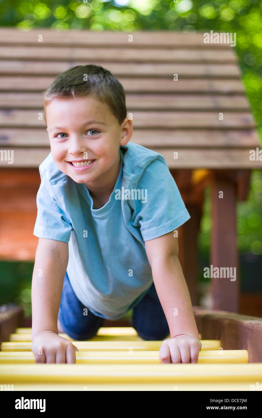 Young boy crawling on ground hi-res stock photography and images - Alamy