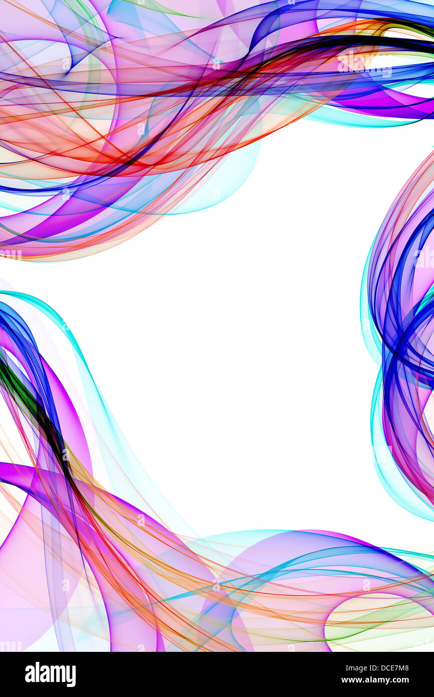abstract colorful ribbon waves Stock Photo - Alamy
