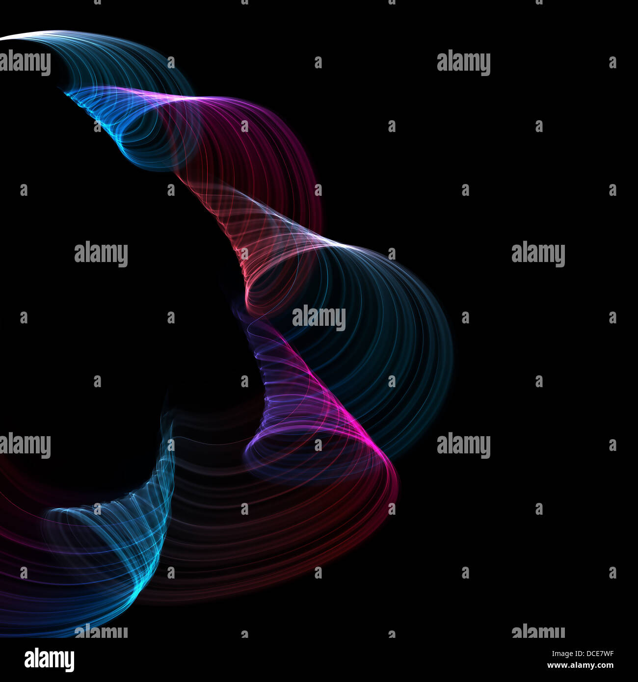 abstract colorful ribbon waves Stock Photo - Alamy