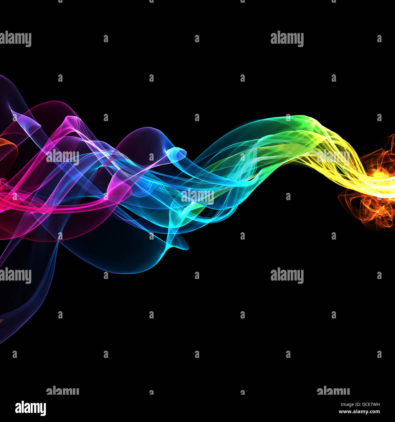 abstract colorful ribbon waves Stock Photo - Alamy