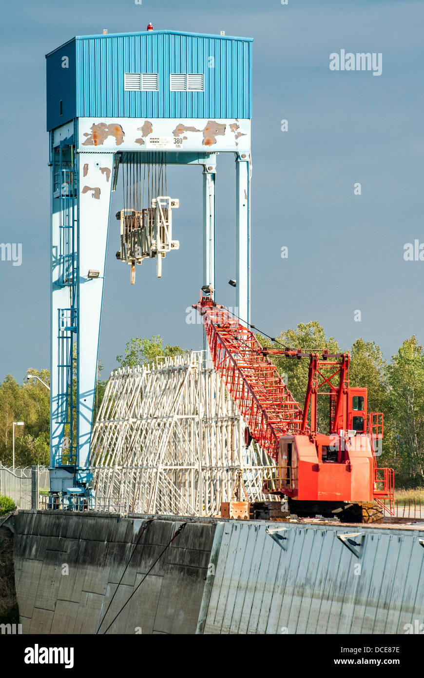 USA, Louisiana, Atchafalaya Basin, Stanley A Murray, Jr. Hydroelectric ...
