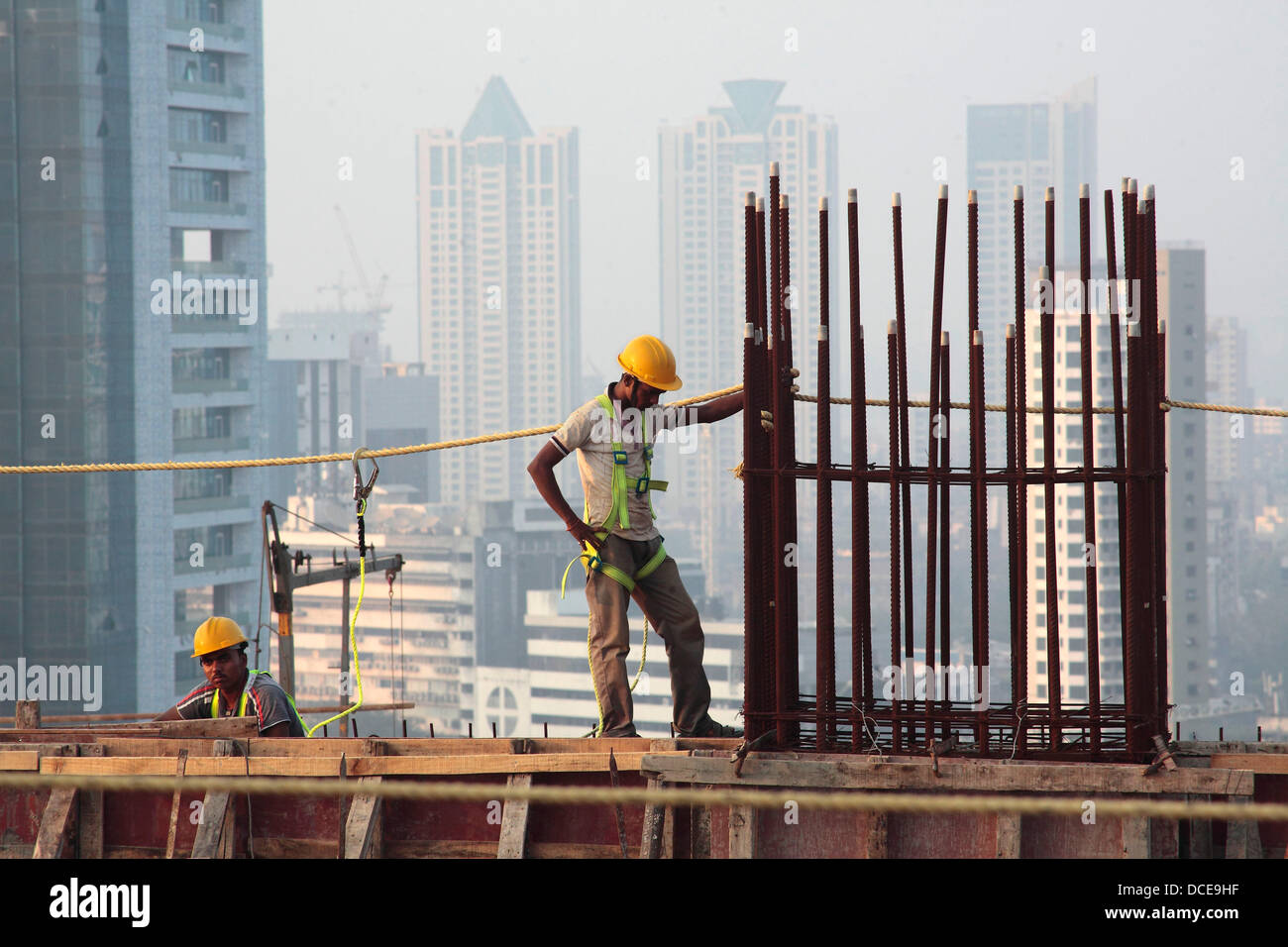 November 7, 2011 - Mumbai, Maharashtra, India - Construction Workers at ...