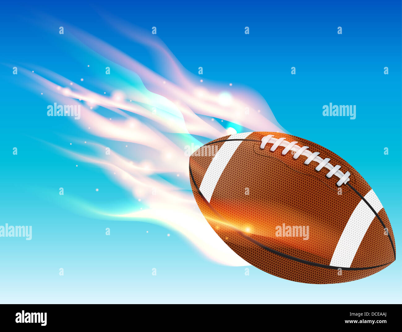 American football ball in fire hi-res stock photography and images - Alamy