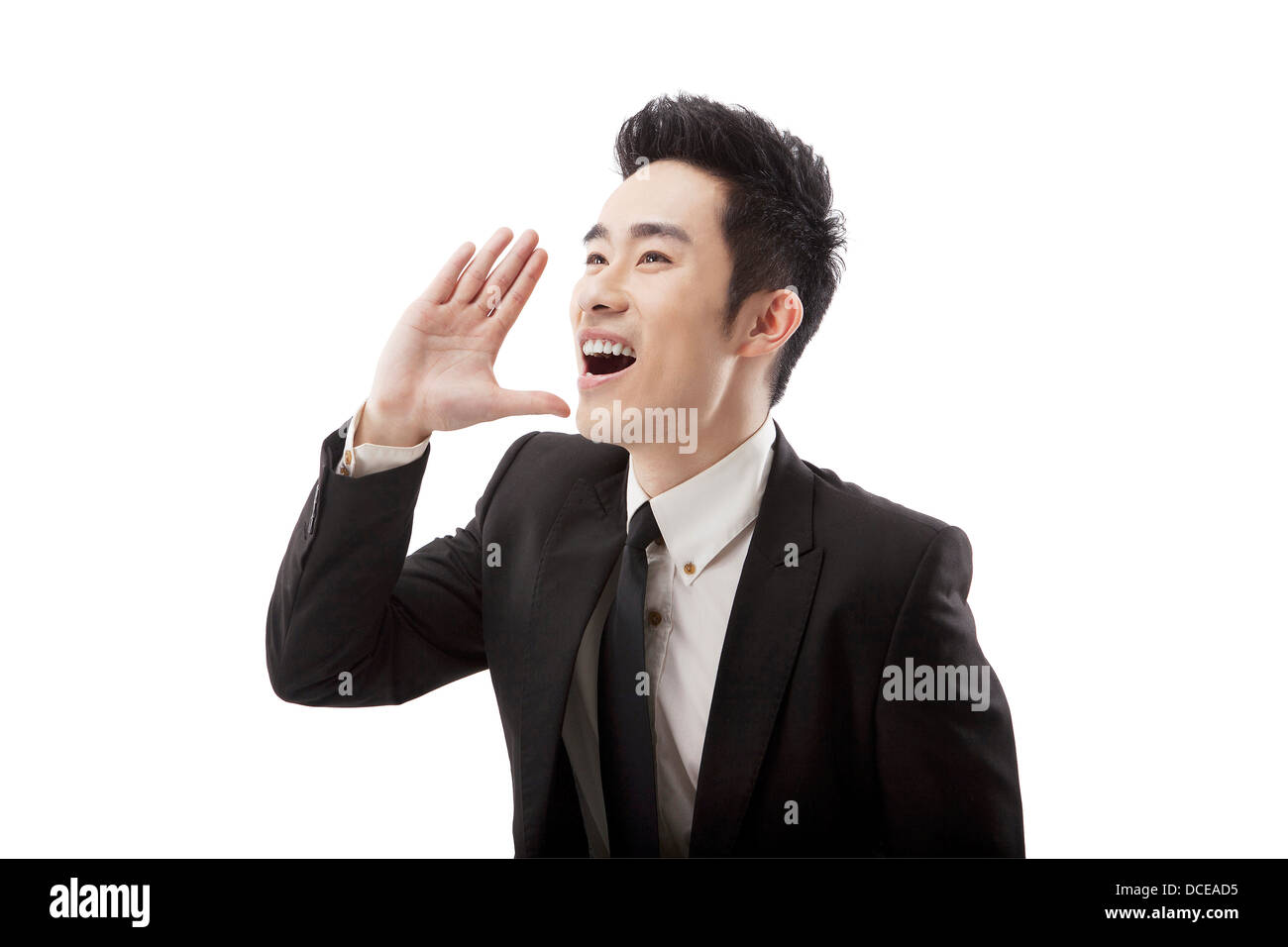 Business people shouting Stock Photo - Alamy