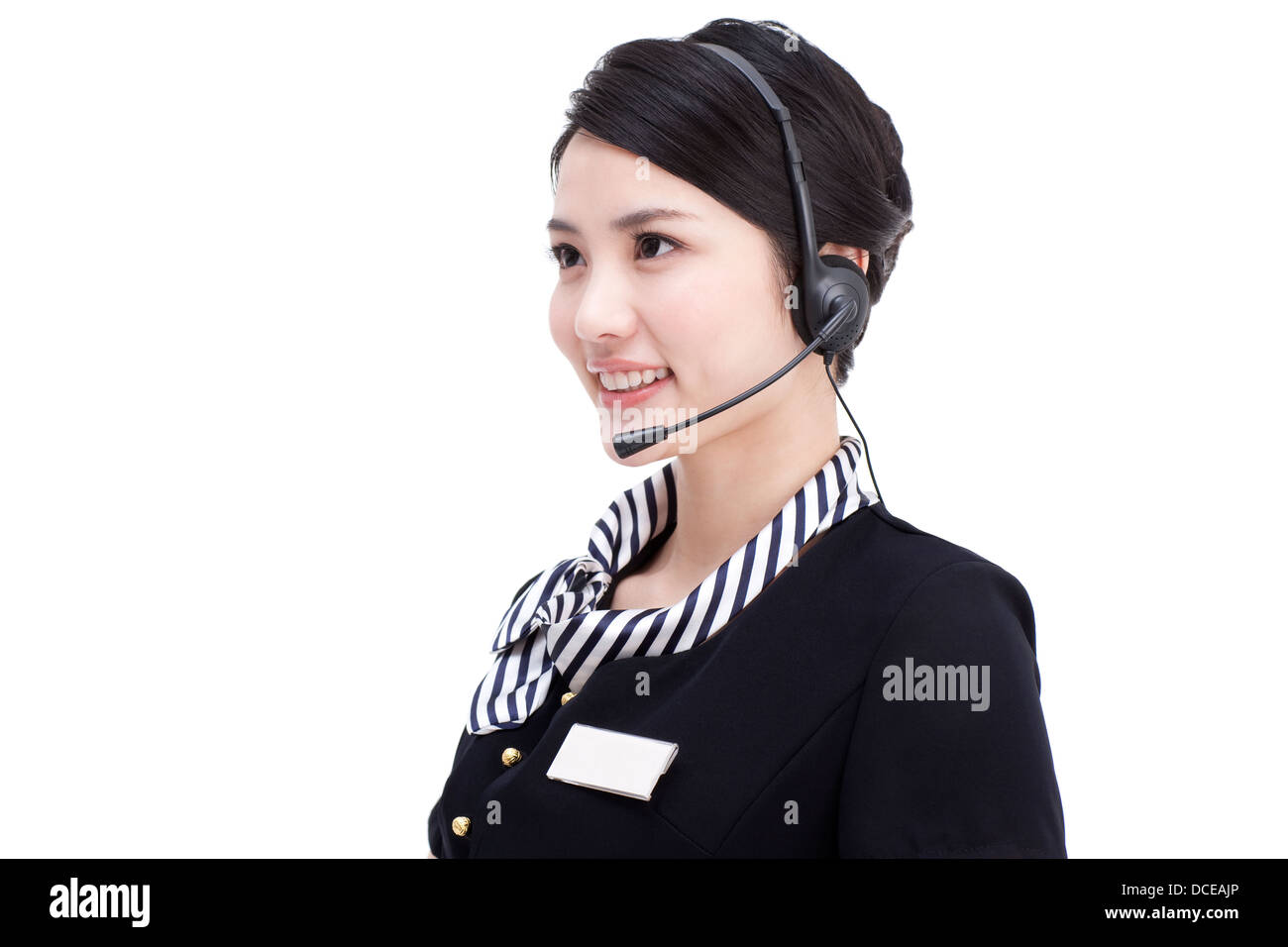 Female customer service staff Stock Photo - Alamy