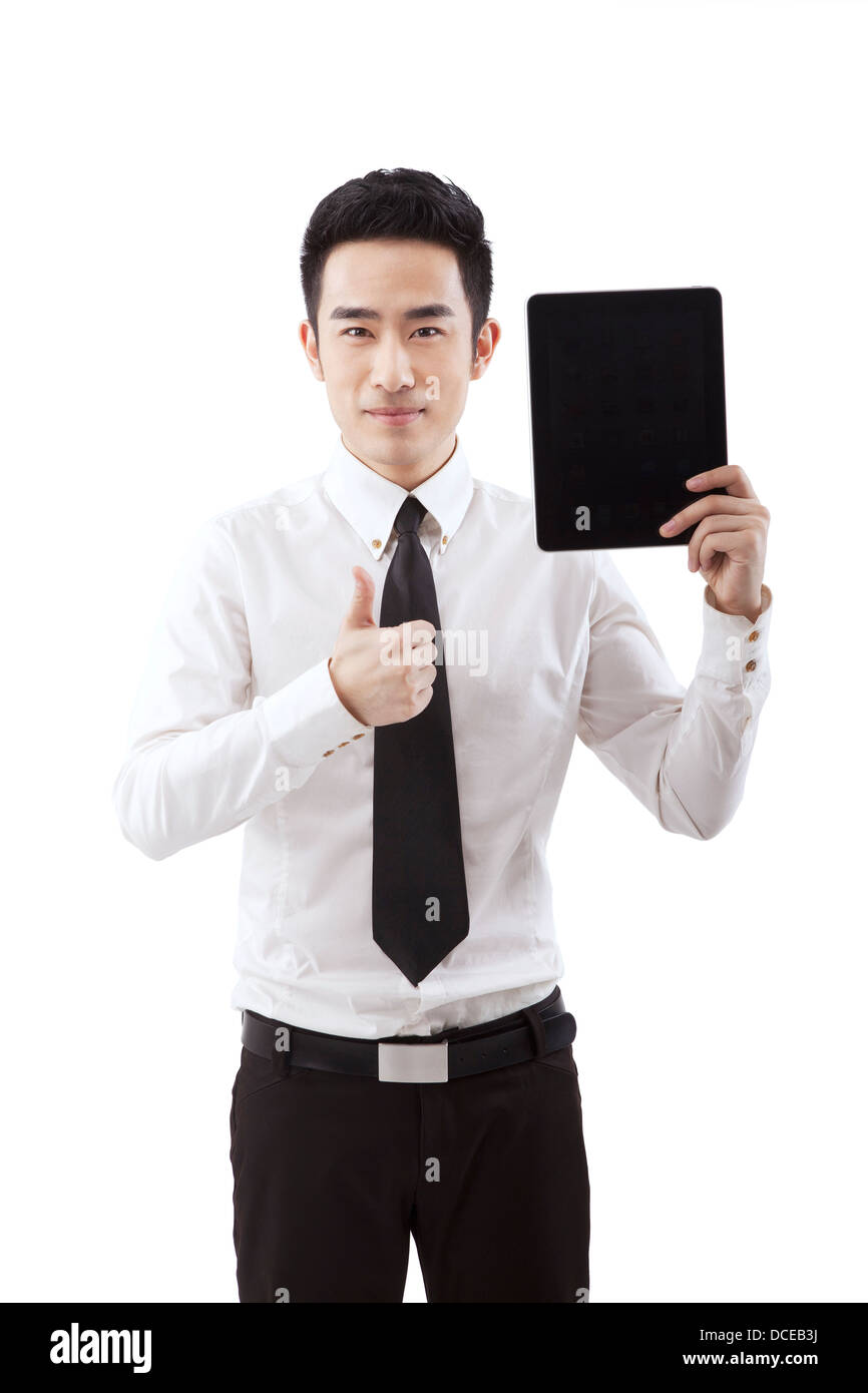 Chinese men using ipad hi-res stock photography and images - Alamy