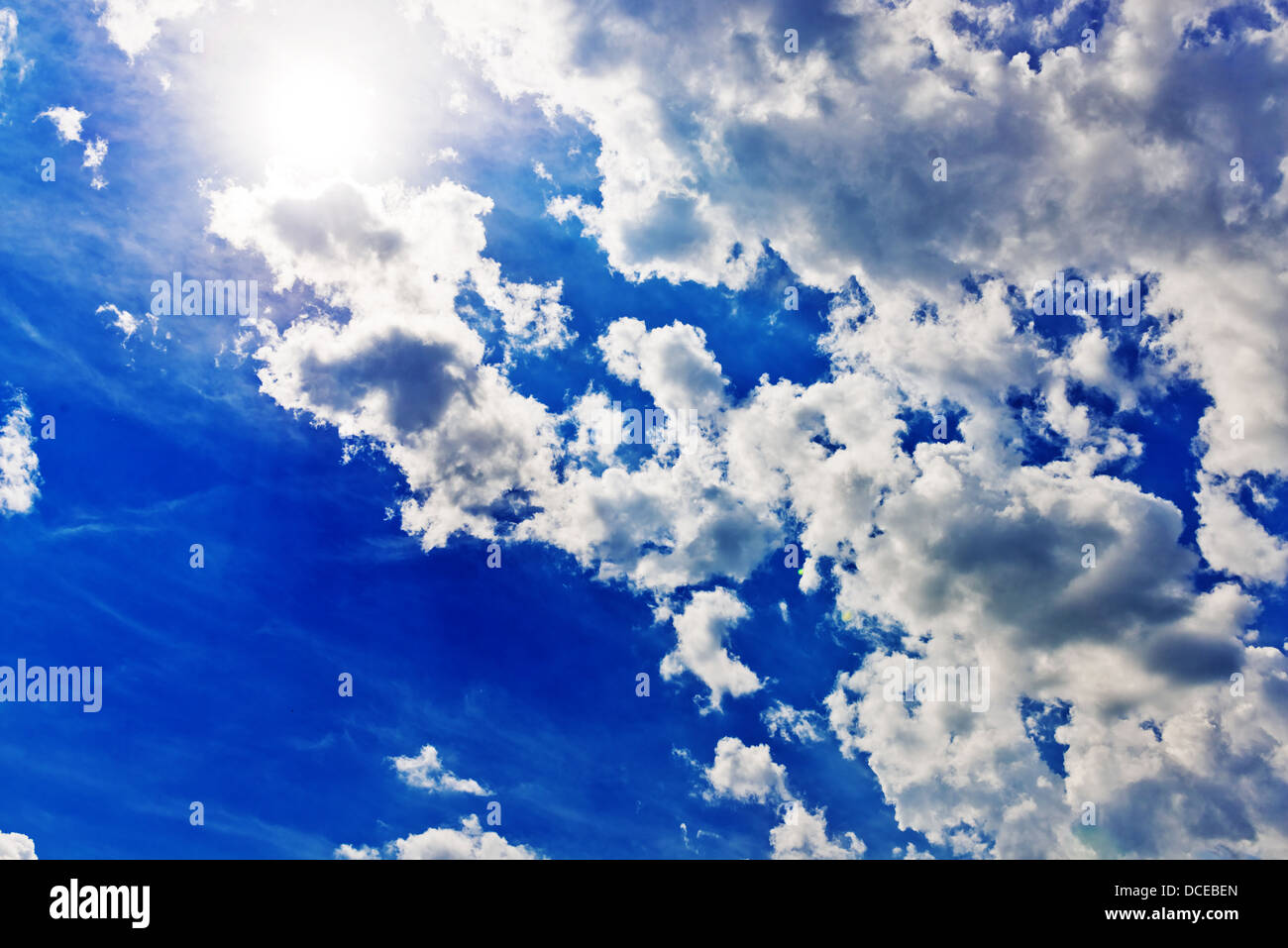 Beautiful blue sky Stock Photo - Alamy