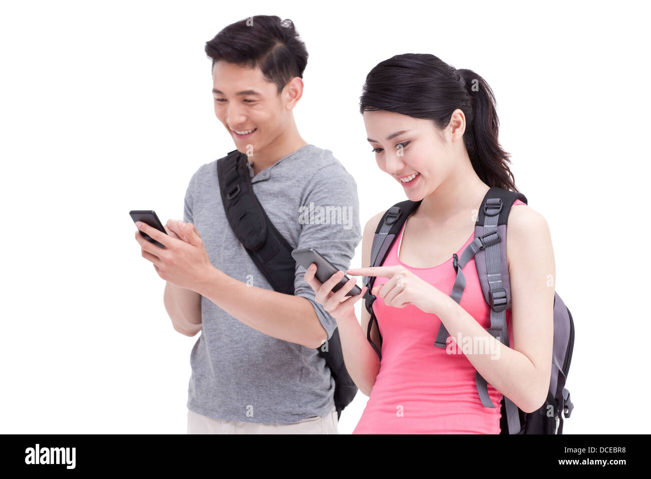 Chinese college students phones hi-res stock photography and images - Alamy