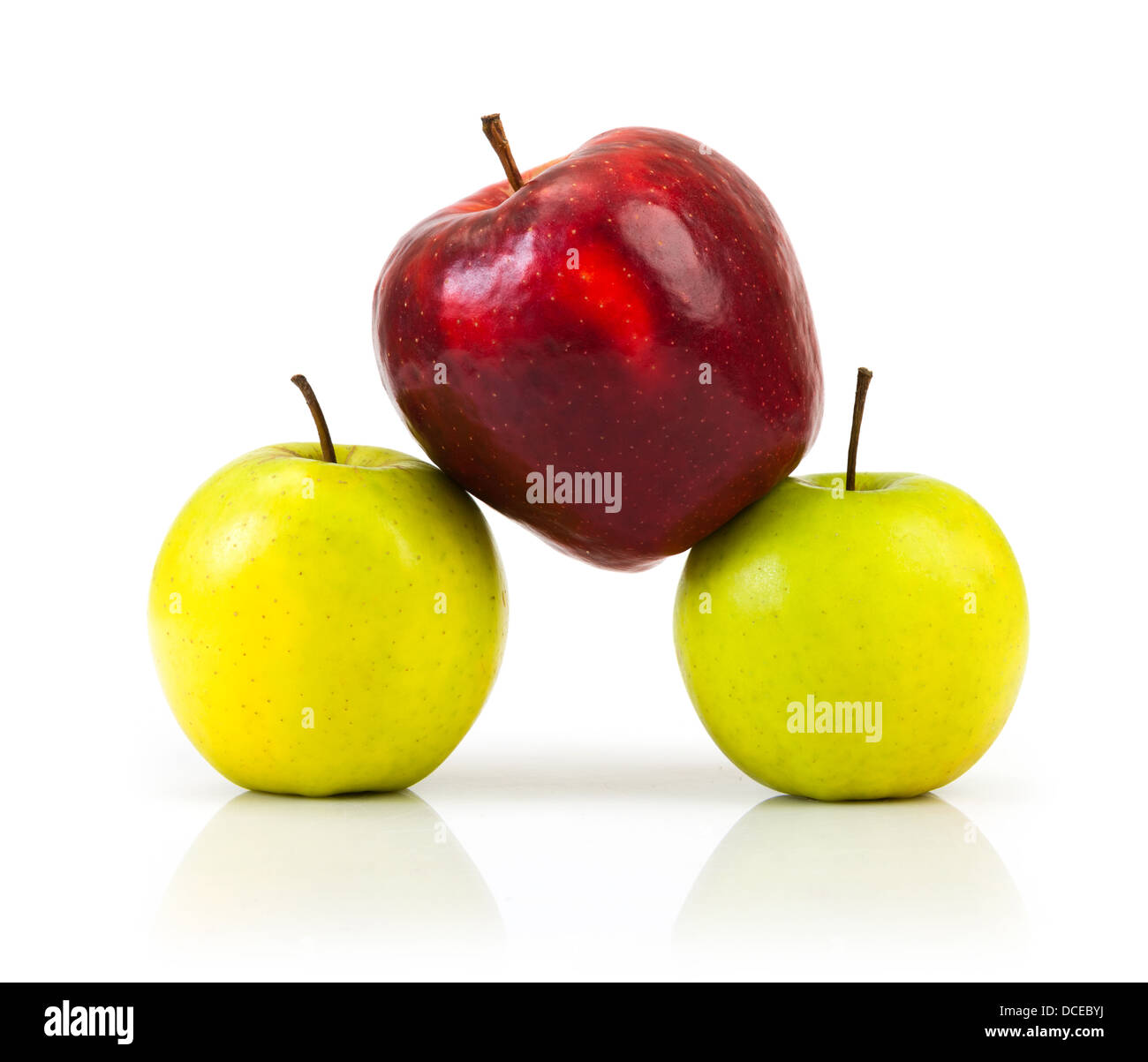 Choosing red apple green apple hi-res stock photography and images - Alamy