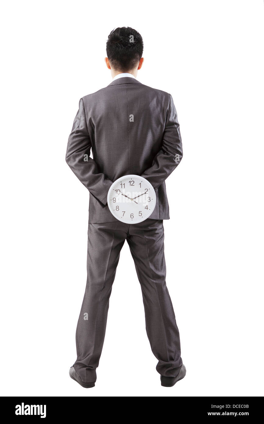 Business people and clock Stock Photo - Alamy