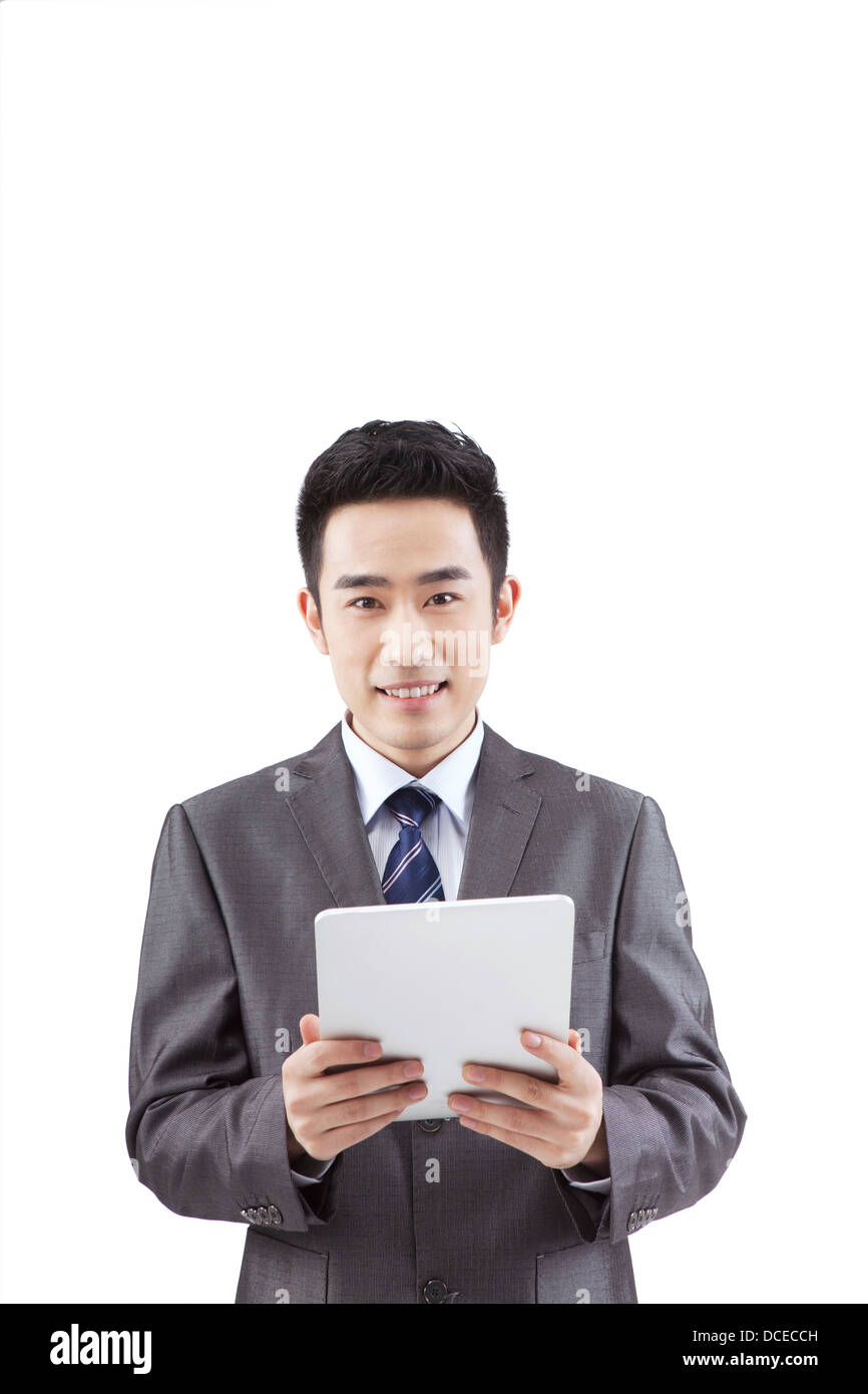Chinese men using ipad hi-res stock photography and images - Alamy
