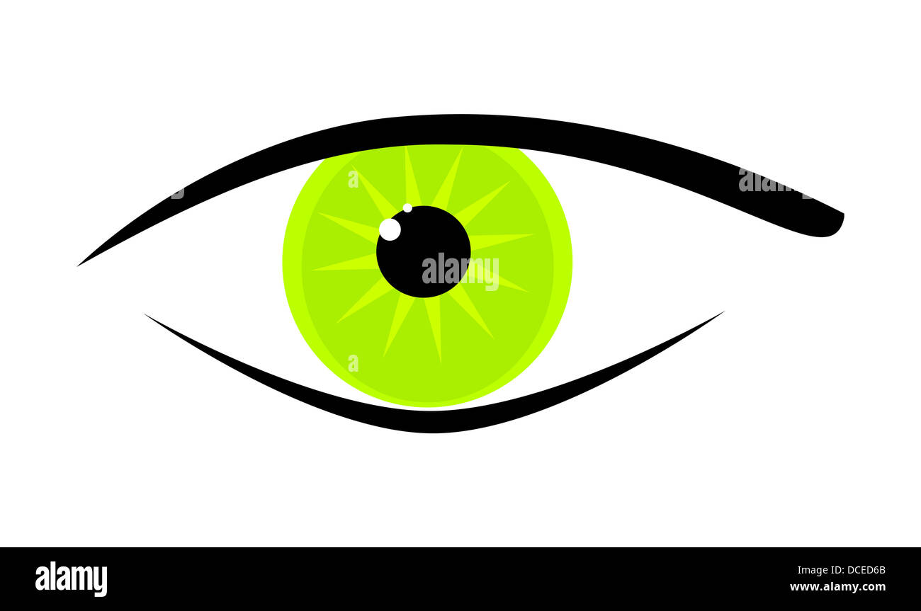 Woman eye up green Cut Out Stock Images & Pictures - Alamy