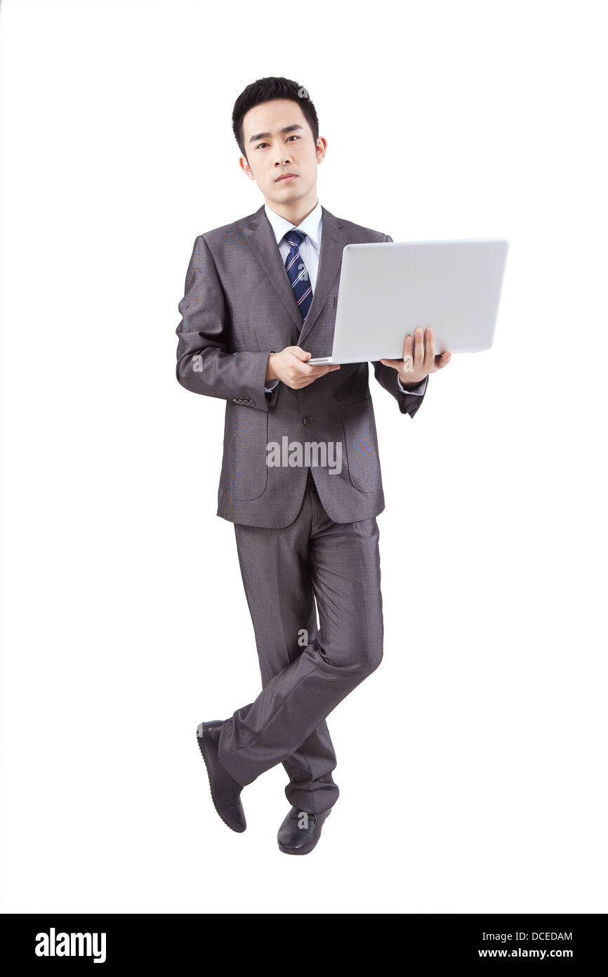 Business people using computer Stock Photo - Alamy