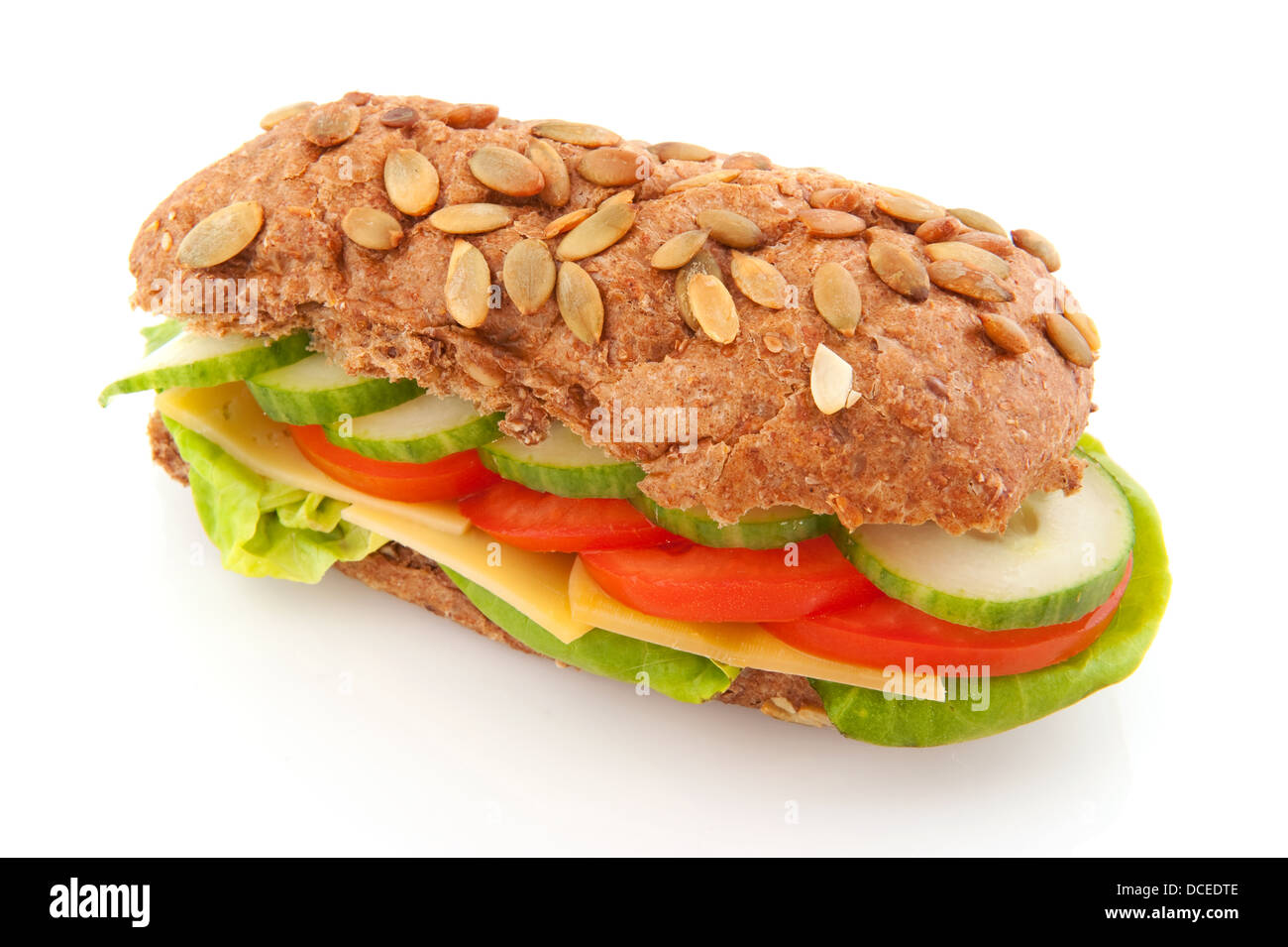 Brown wholemeal bread roll Stock Photo - Alamy