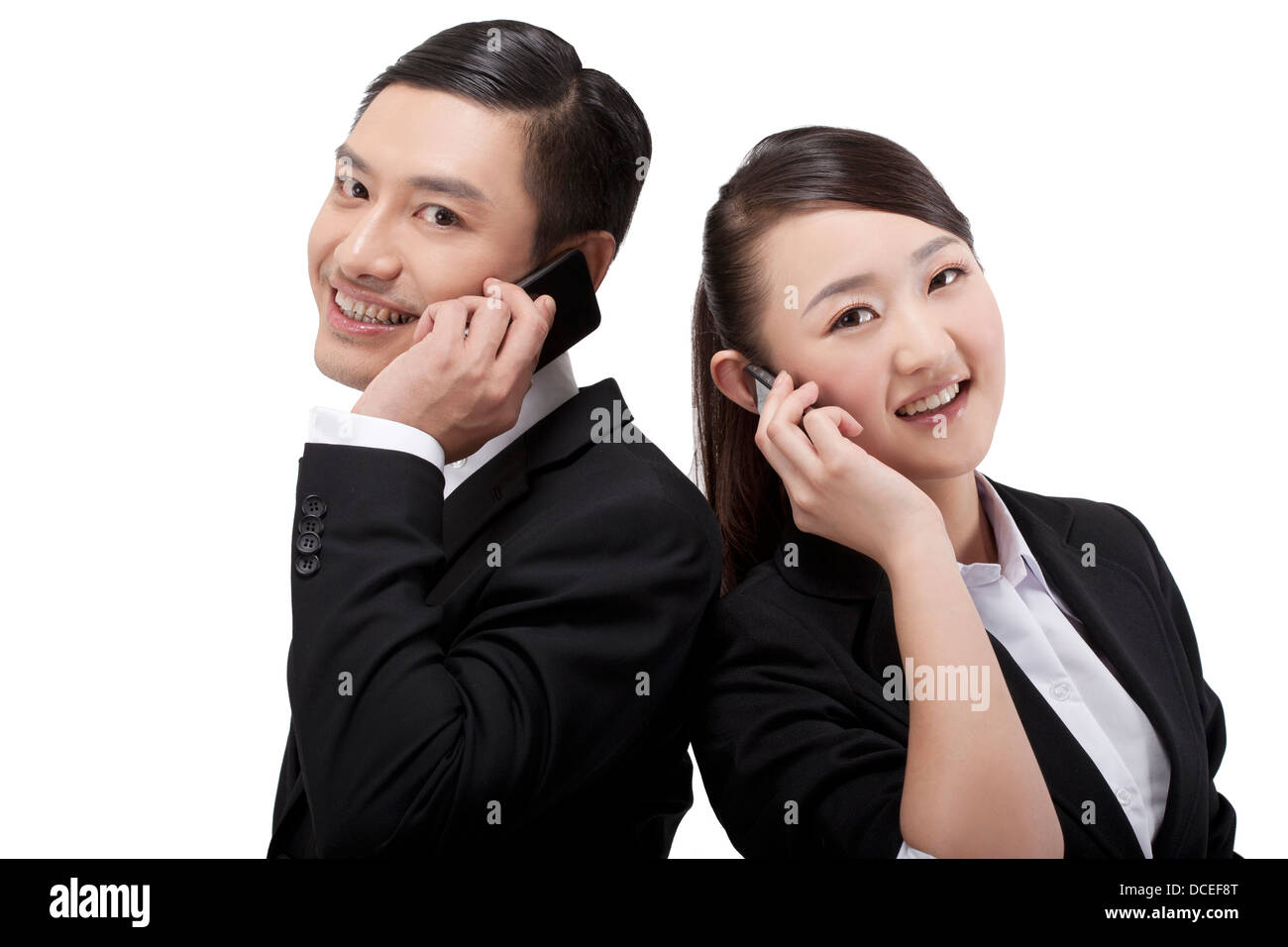 Business people calling Stock Photo - Alamy