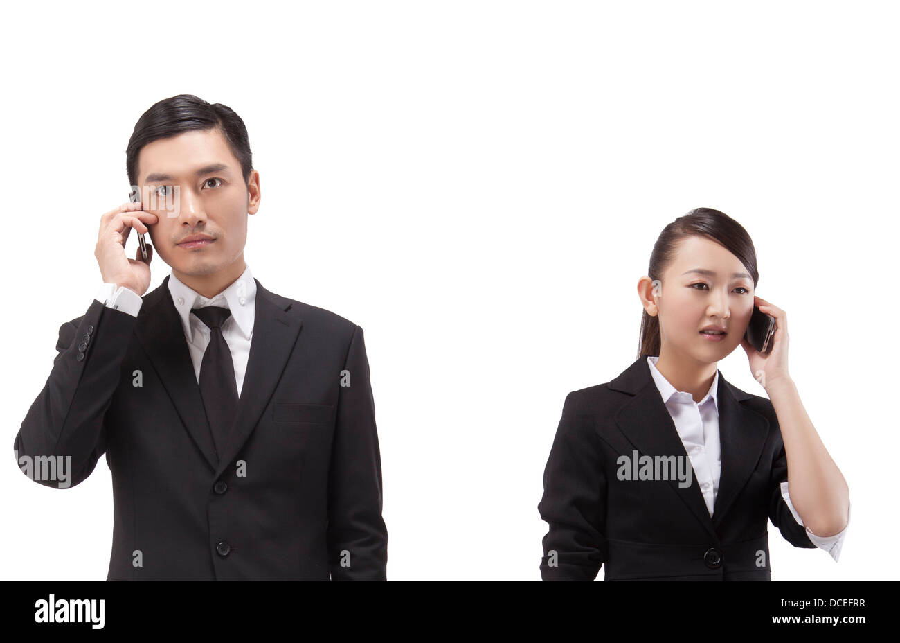 Business people calling Stock Photo - Alamy