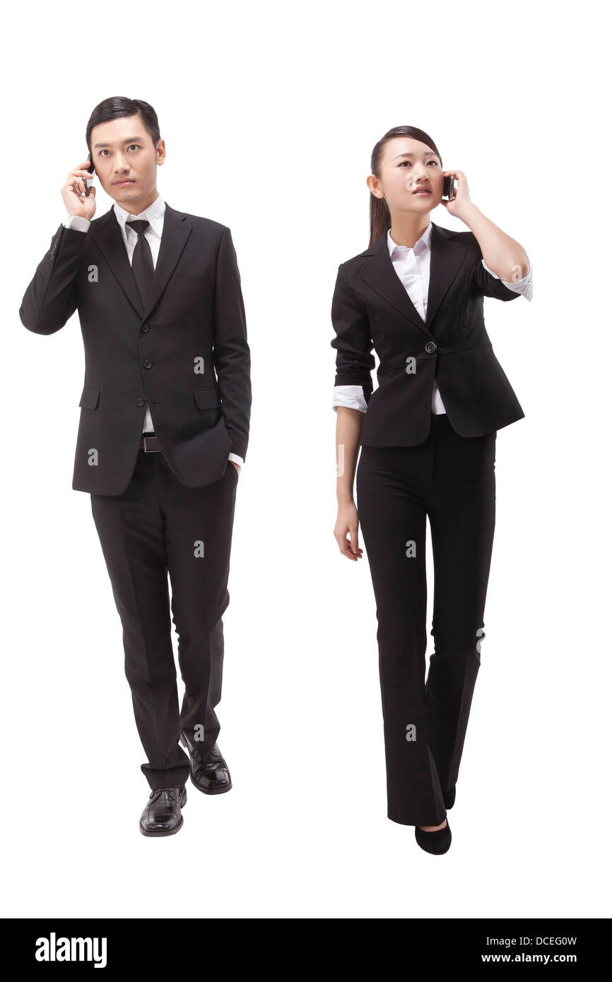 Business people calling Stock Photo - Alamy