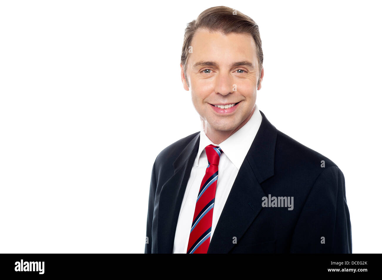 Smiling portrait of successful business enterprise. Closeup shot Stock ...