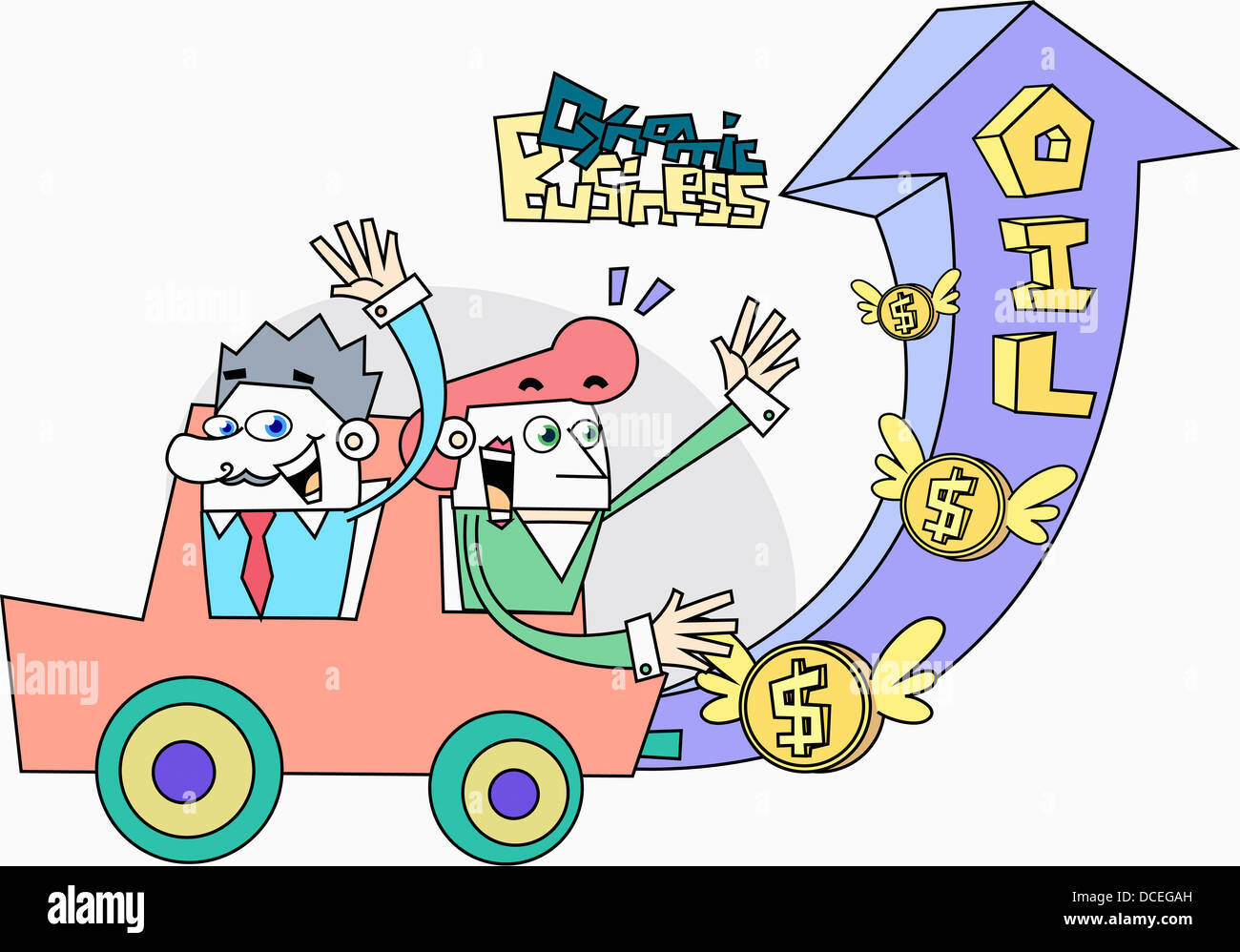 illustration of dynamic business Stock Photo - Alamy