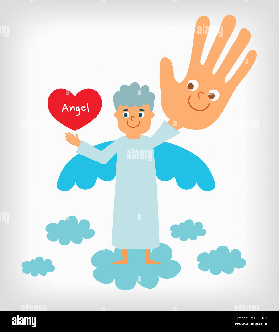 an illustration of an angel Stock Photo - Alamy