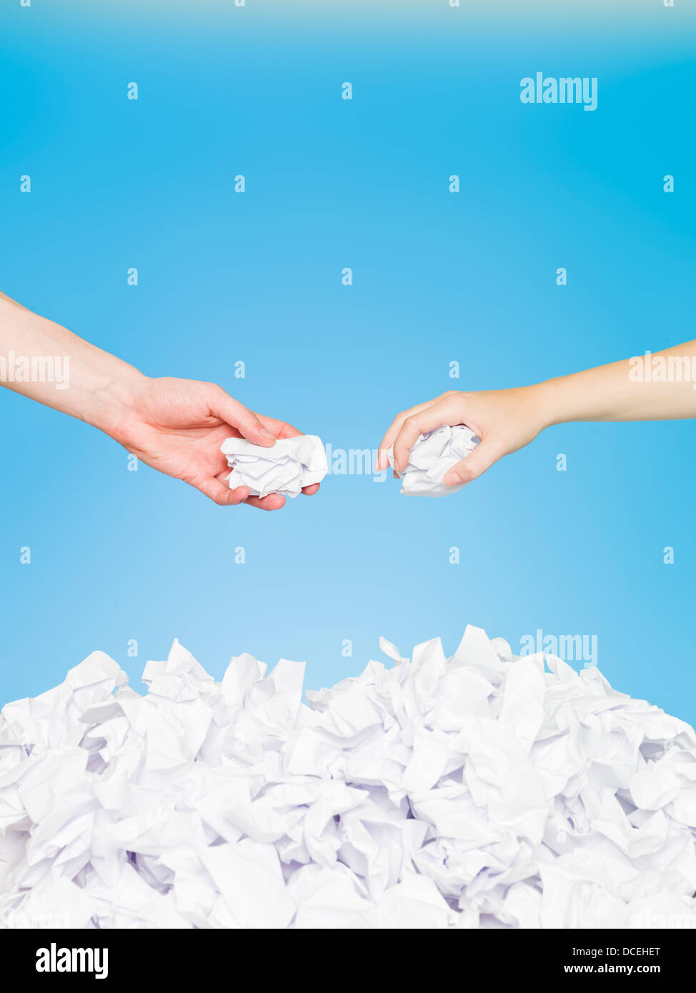 Hands with papers Stock Photo - Alamy