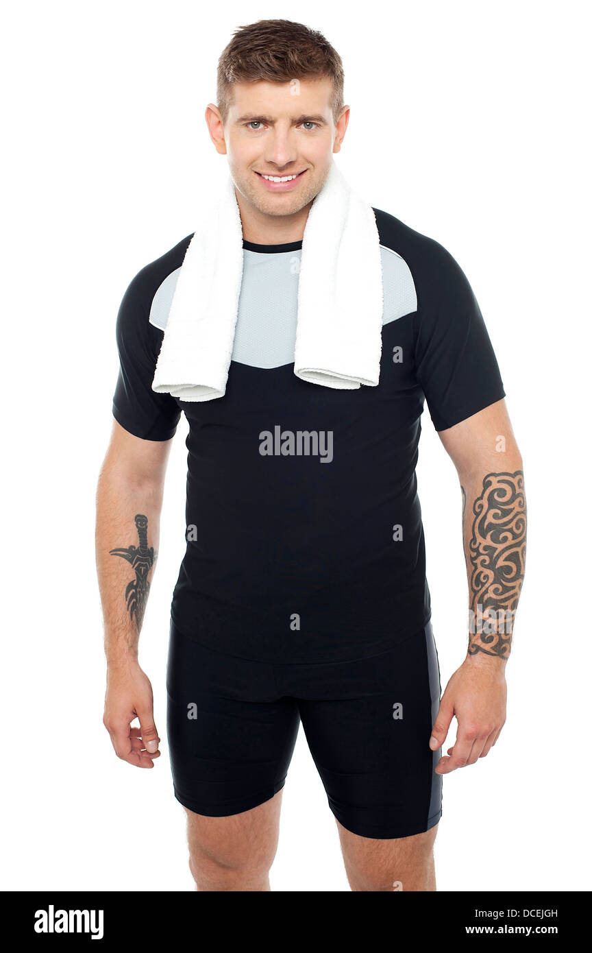 Training gym guy Cut Out Stock Images & Pictures - Alamy