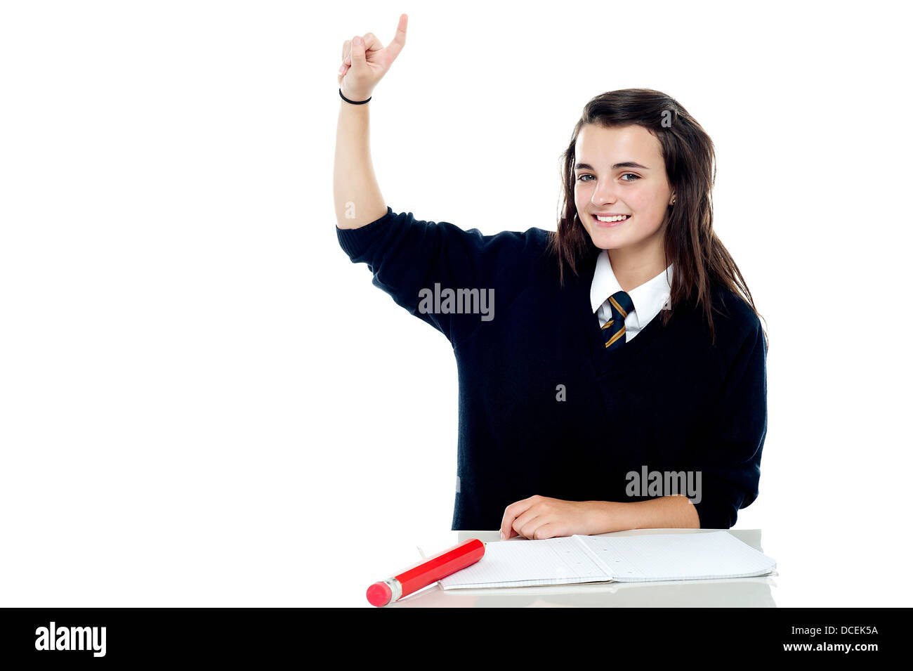 I know the answer to this question. Please may I ? Girl lifting her ...