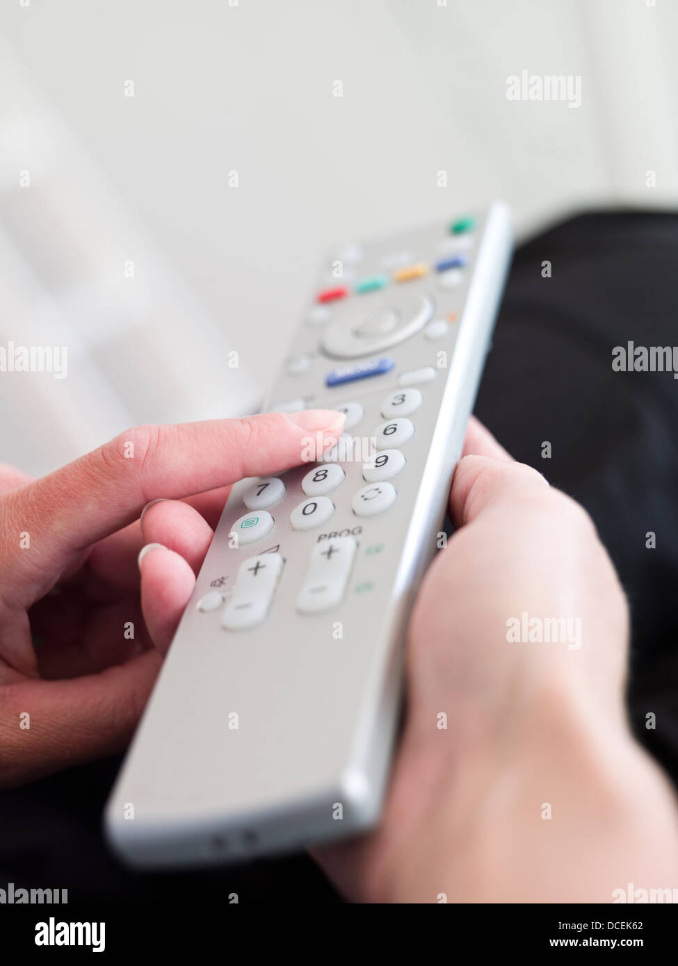 Remote control television advertisement hi-res stock photography and ...