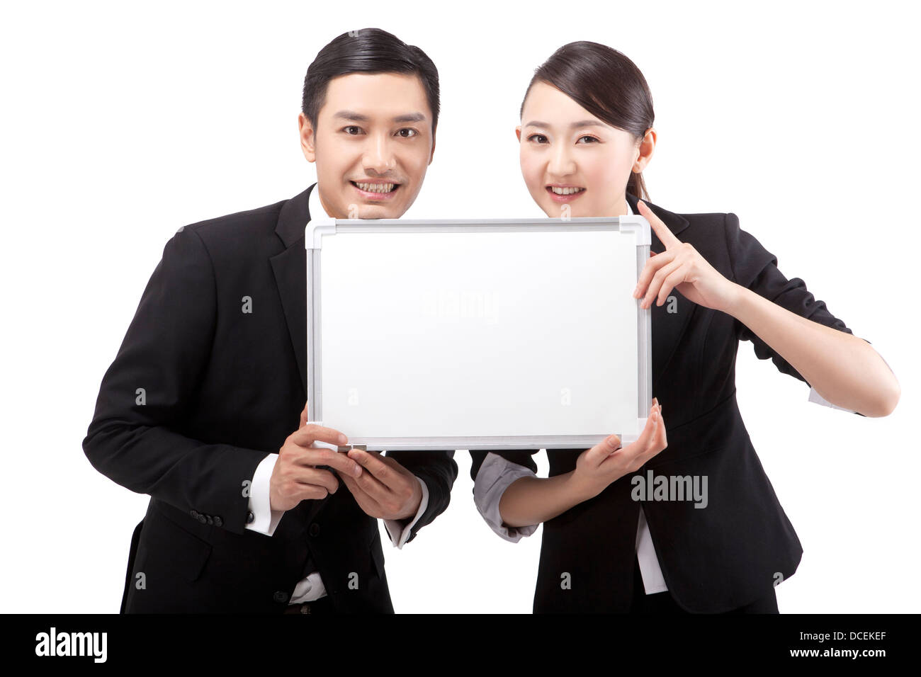 Business people and whiteboard Stock Photo - Alamy