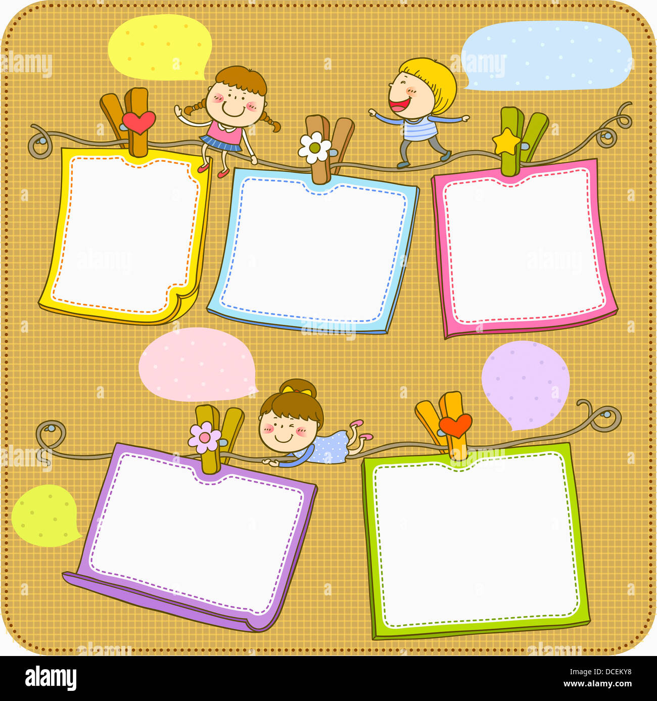 illustration memo template Stock Photo - Alamy
