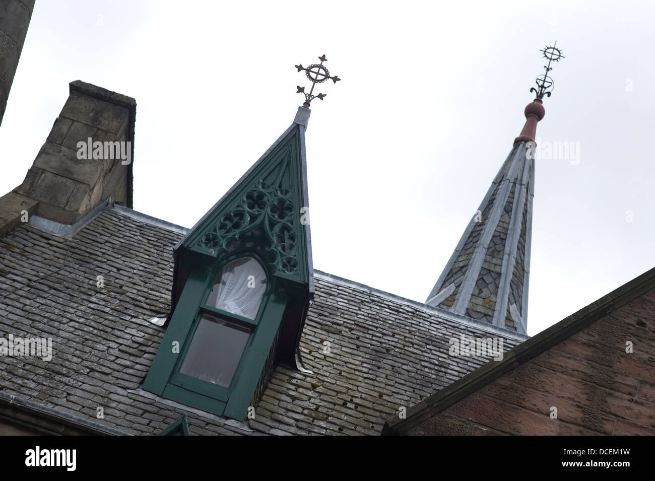 Details of a window in St Marys Roman Catholic Church in Inverness ...