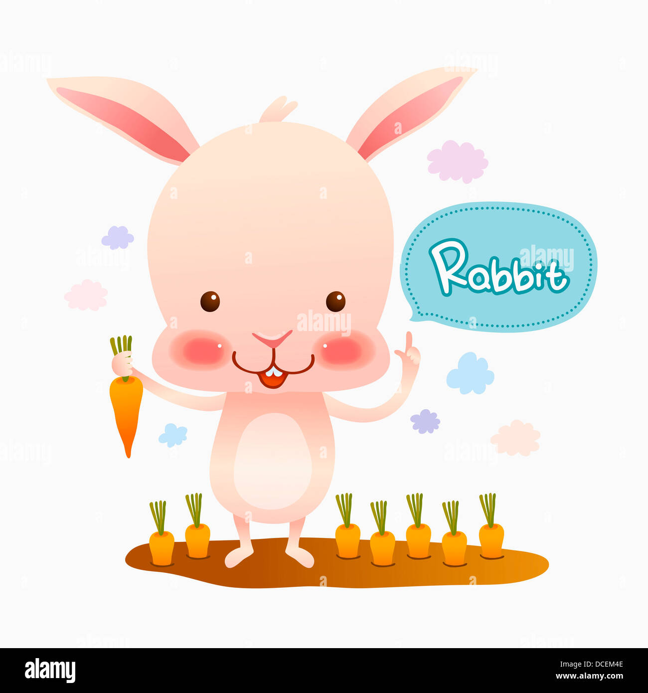 illustration of rabbit Stock Photo - Alamy